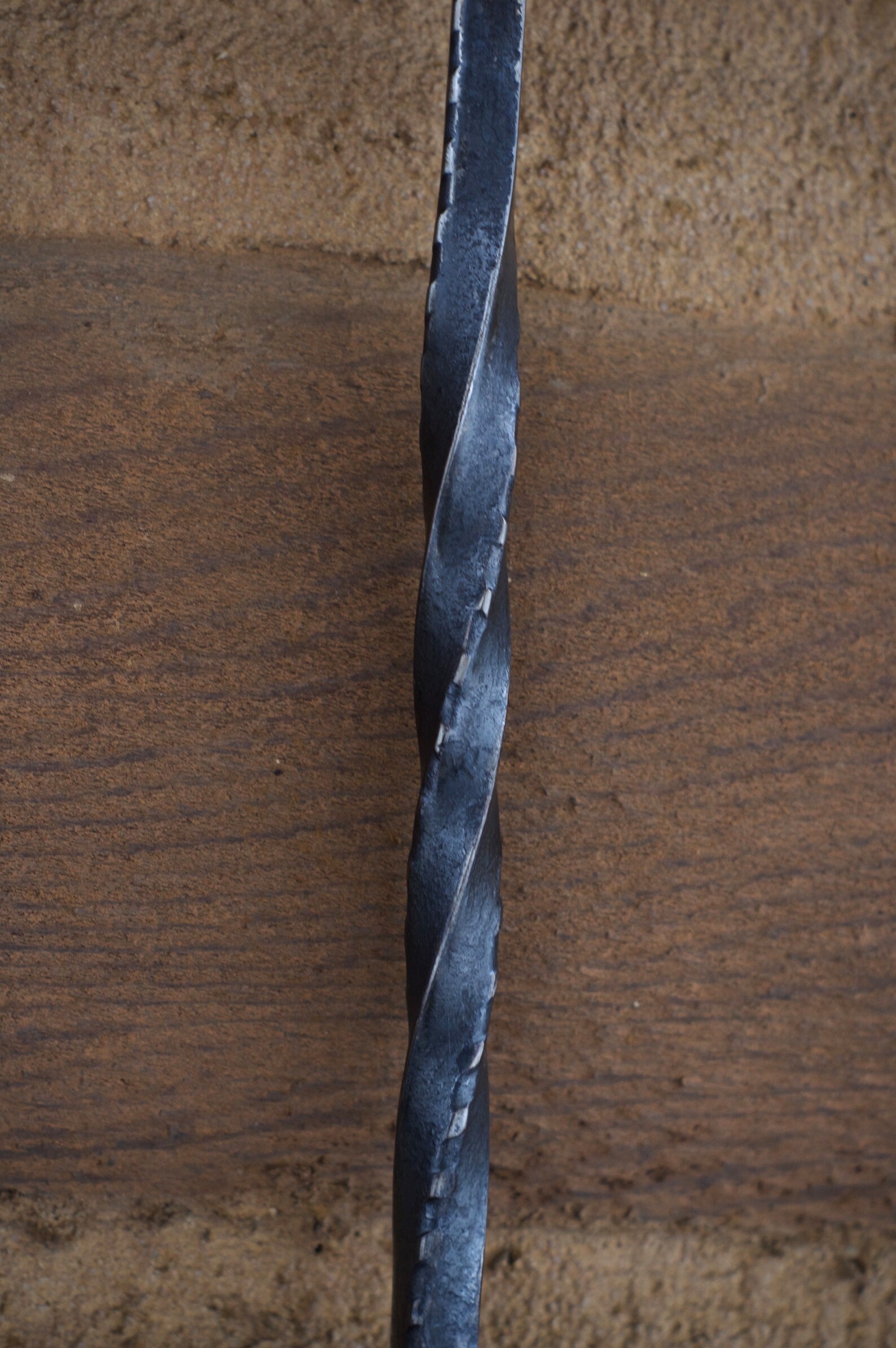Hand Forged Rebar Fire Poker With Twists - Etsy