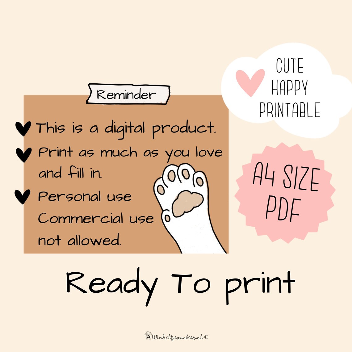 Happy Valentine Printable Gift Tags Print Labels Dogs Valentine's Day ...