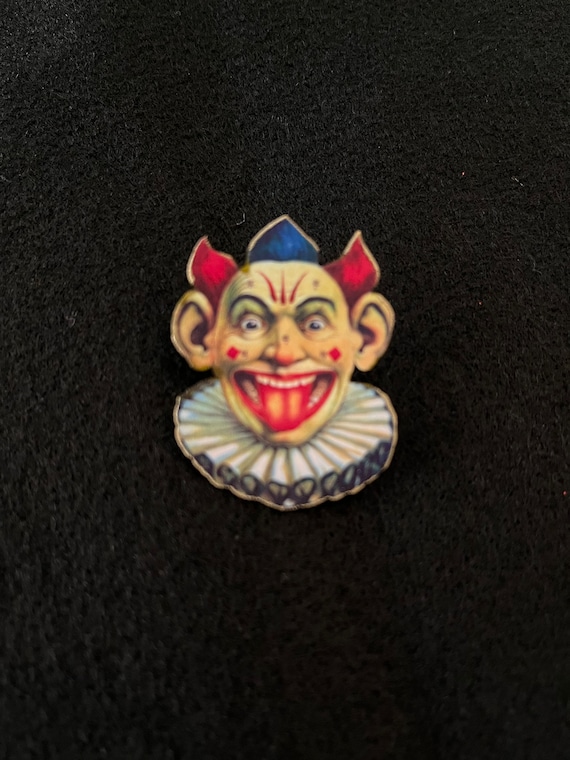 Creepy Clown Pin - Etsy