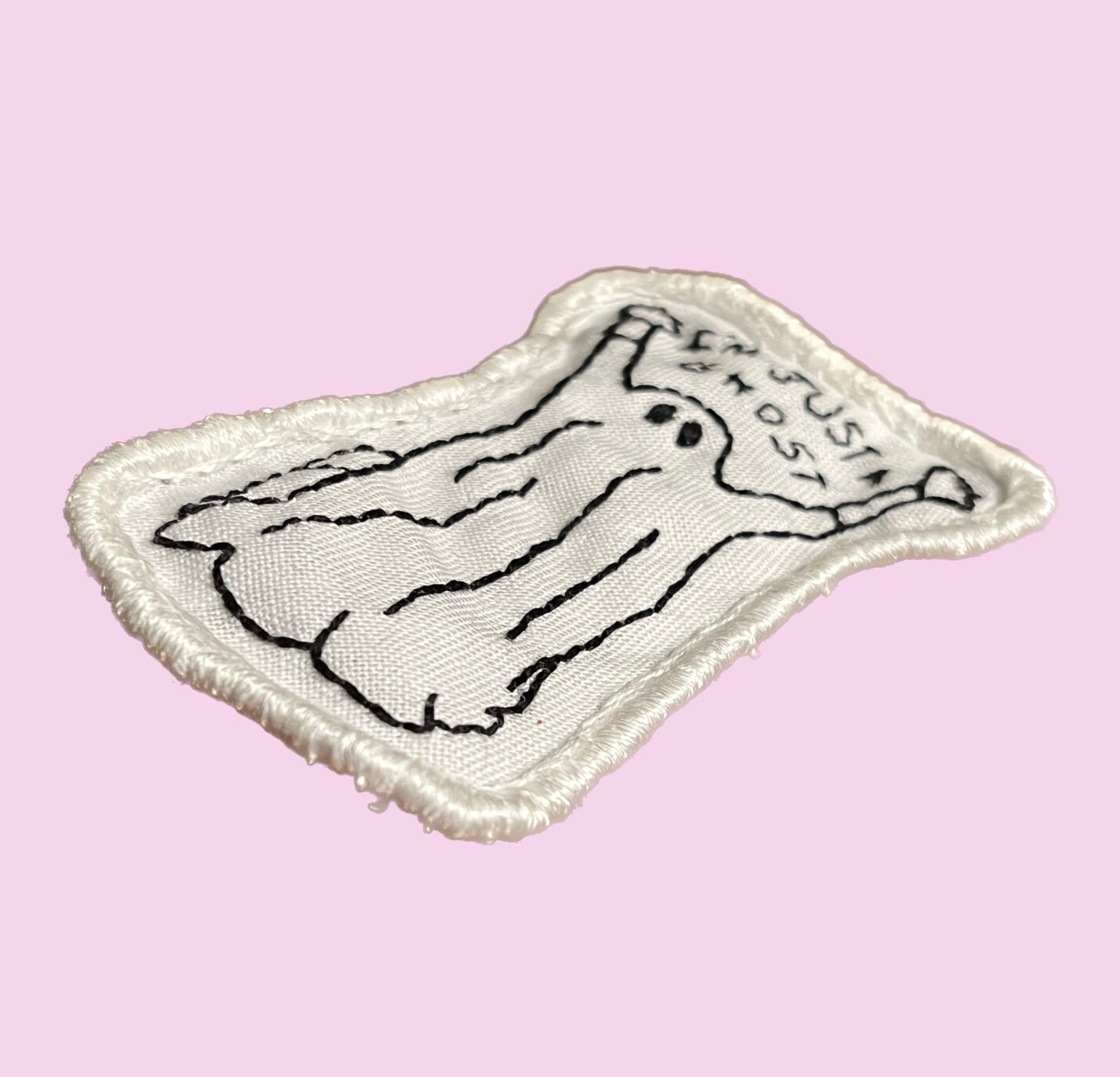 MCR Lyric Gerard Way Ghost Outline Hand Embroidered Patch | Sew-on ...
