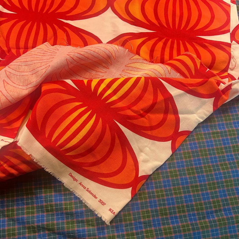 Anna Salander 2007 Fabric for Ikea - Etsy