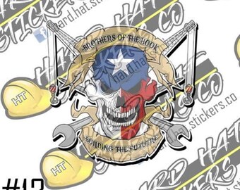 Texas Hard Hat Stickers - Etsy