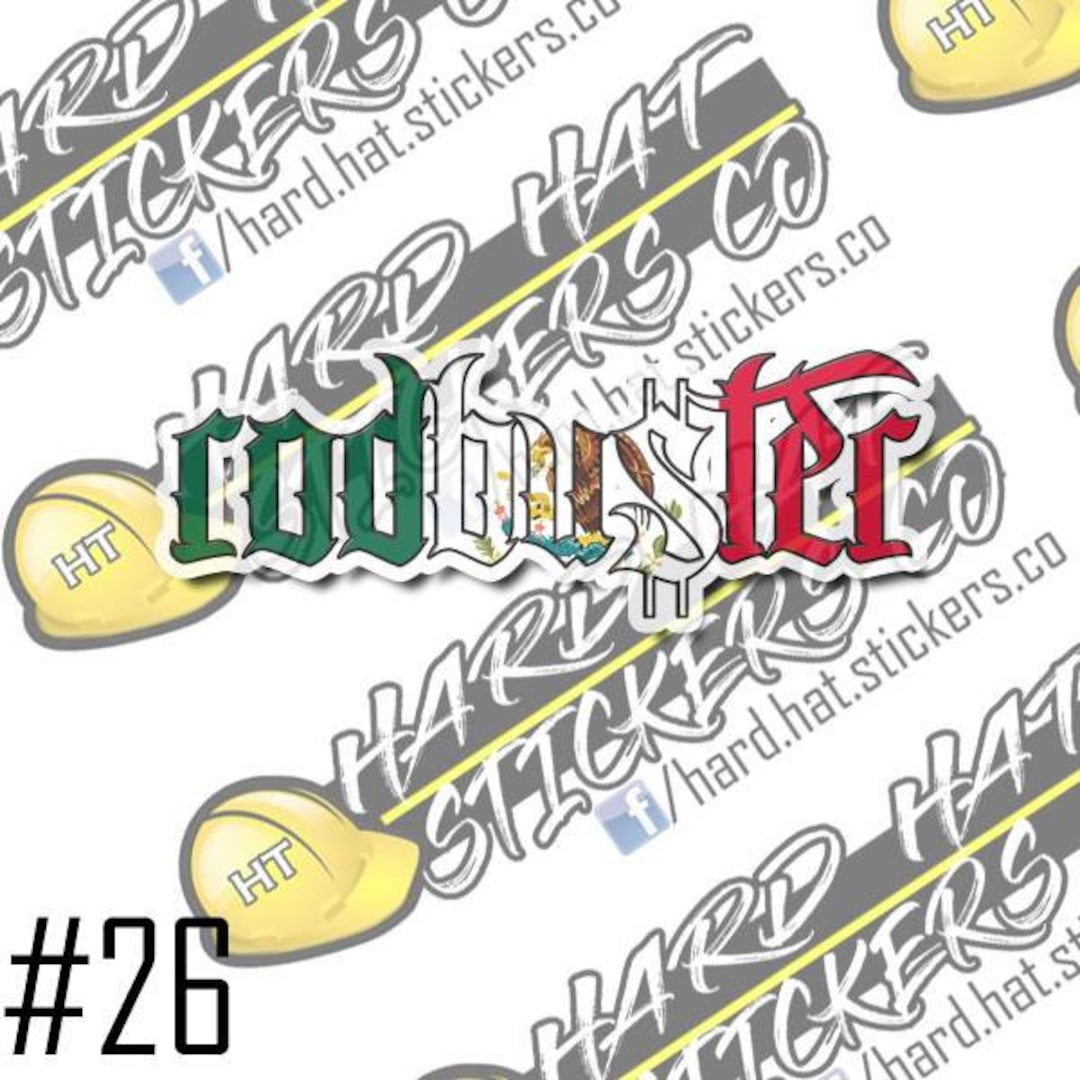 Mexico Rodbuster Hard Hat Sticker3pack - Etsy