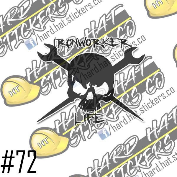 Ironworker Hard Hat Sticker3pack - Etsy
