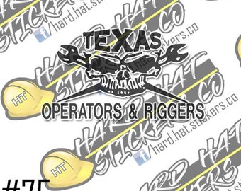 Texas Hard Hat Stickers - Etsy