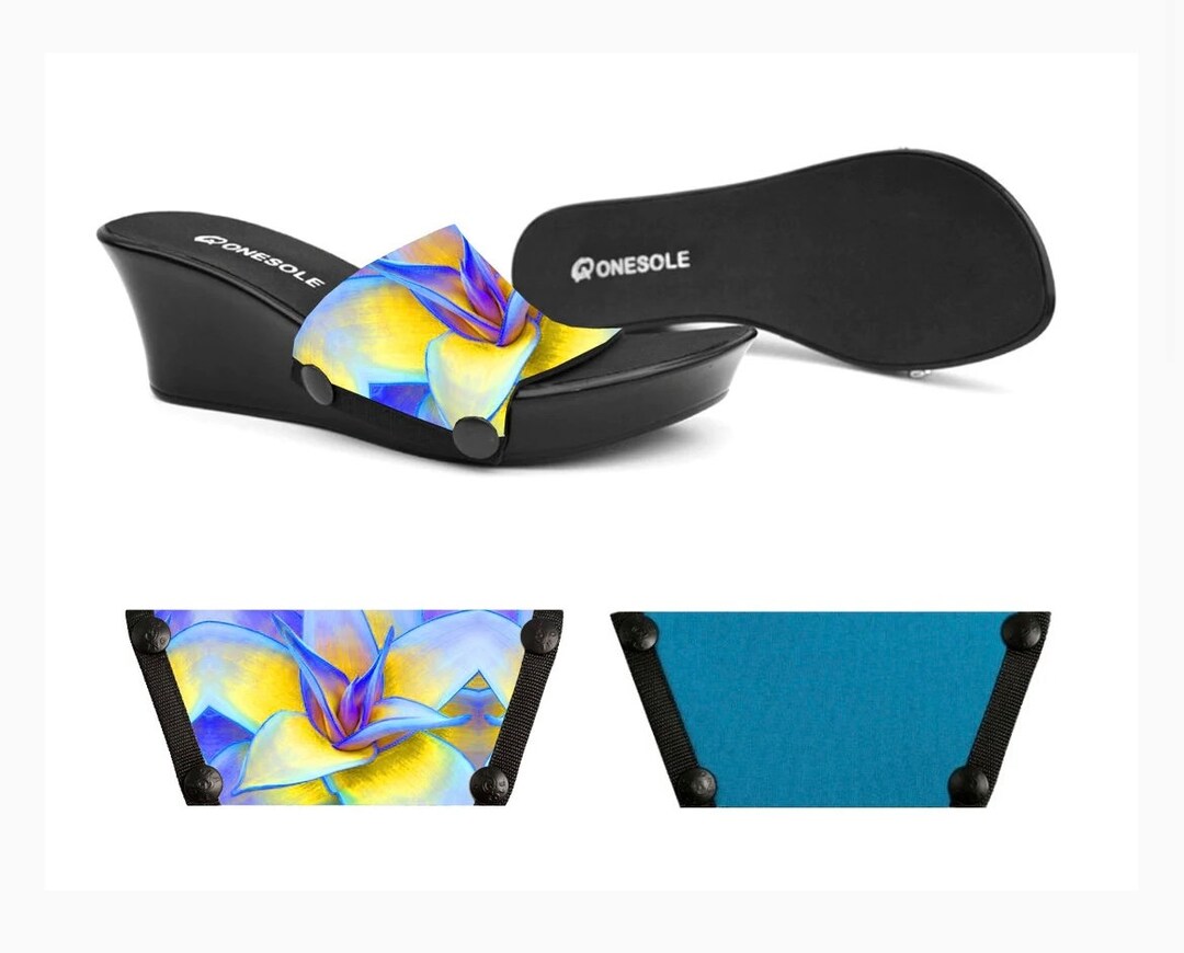 Agave Onesole Wedge Interchangeable Shoe Set - Etsy