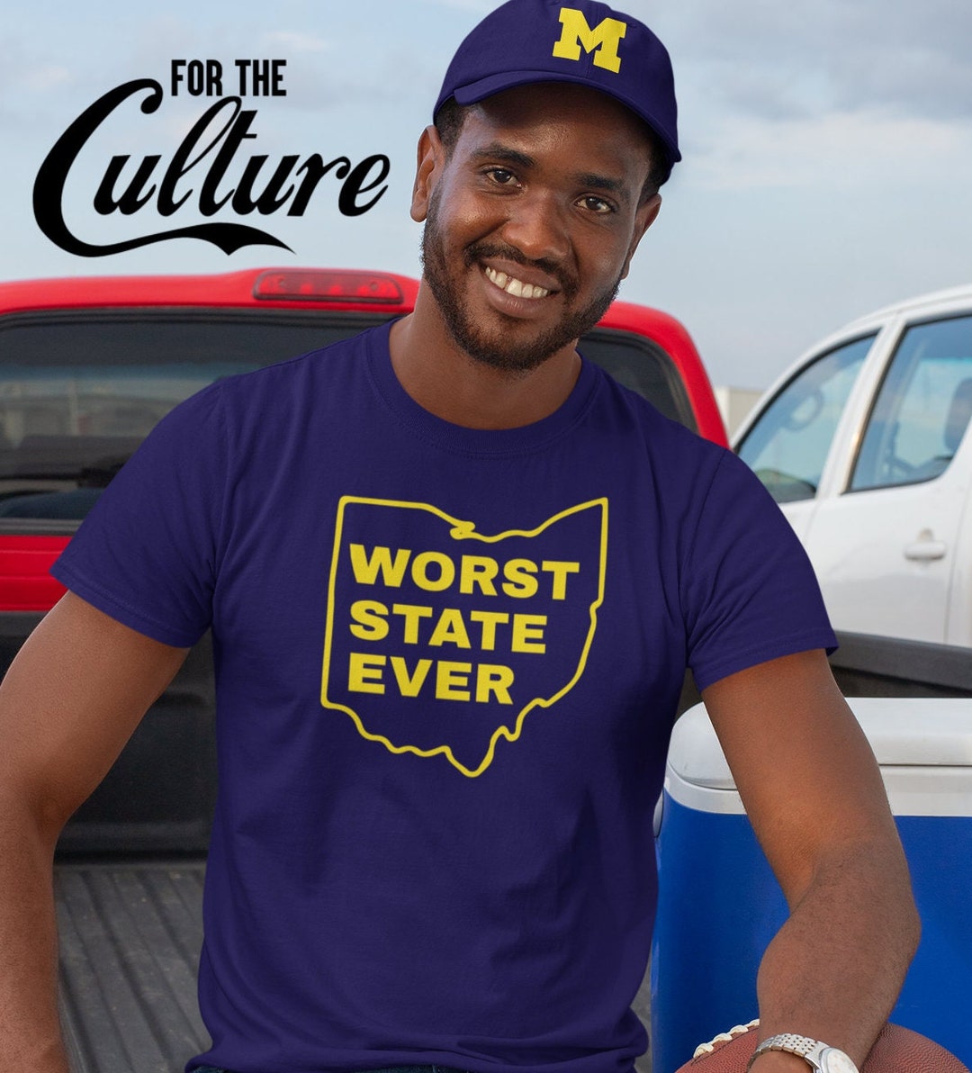 Worst State Ever Michigan Football Fan Unisex T-shirt - Etsy