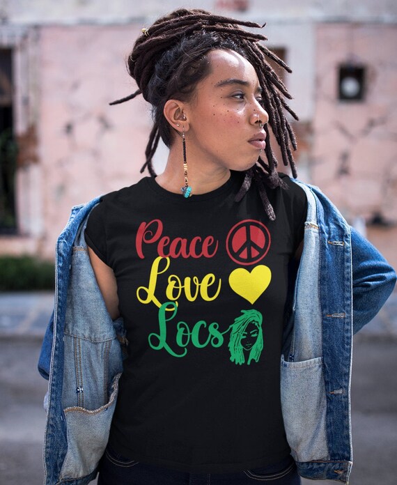 Peace Love and Locs Shirt Loc's Shirt Loc'd - Etsy