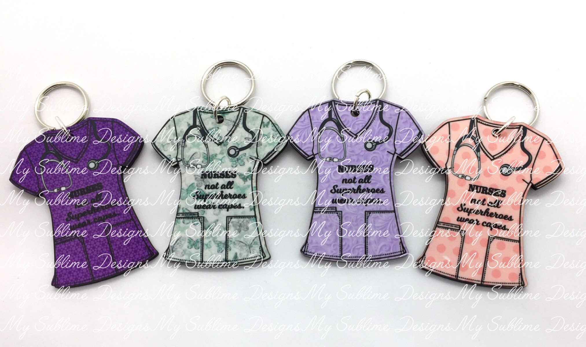 Nurse Scrubs Keychain Designs for Sublimation Blanks - Etsy