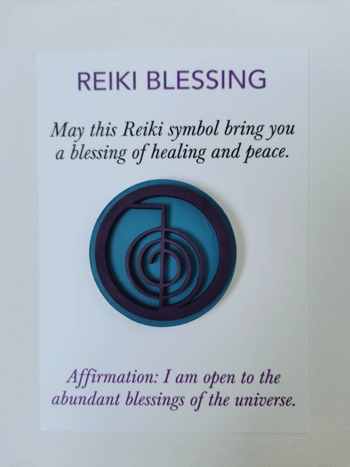 Reiki gift pocket size reiki gift reiki affirmations | Etsy