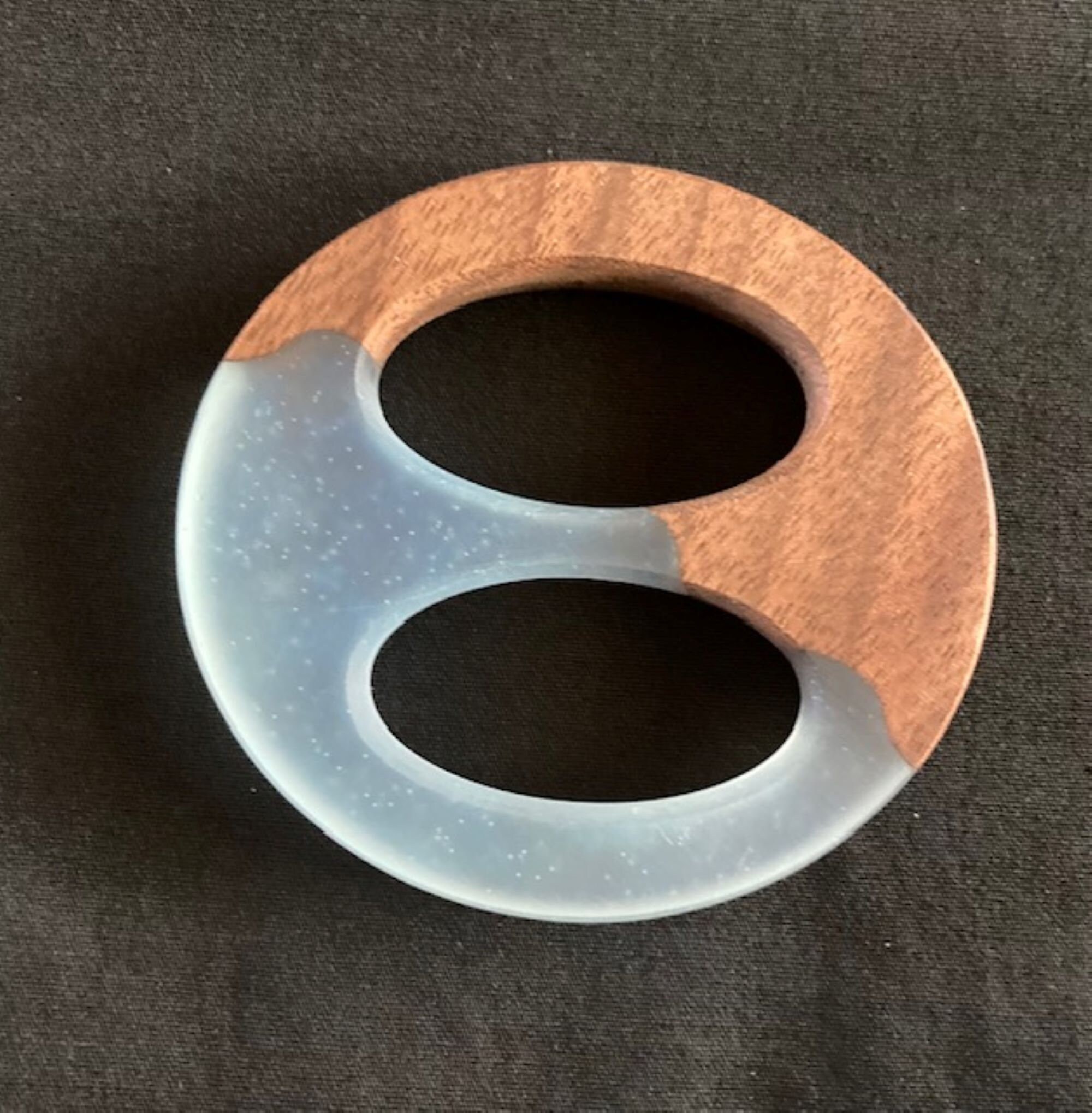 Handcrafted Round Scarf Rings hardwoods and Resin Resin Scarf Ring ...