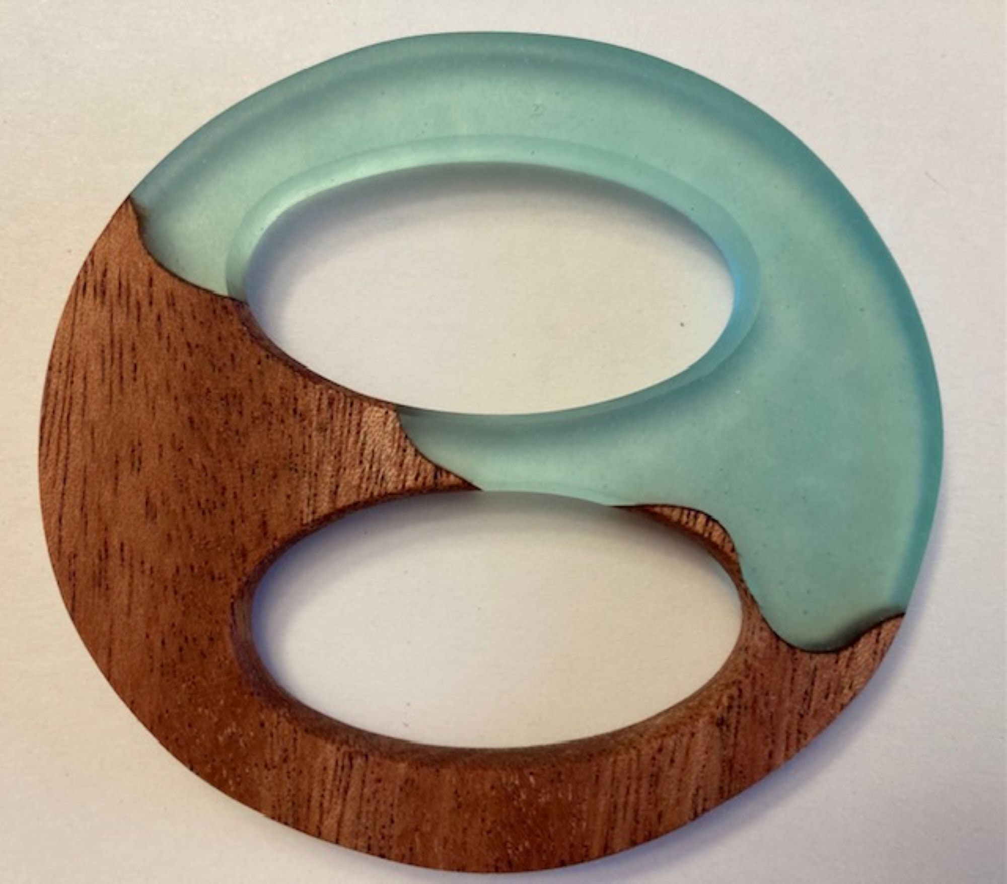 Handcrafted Round Scarf Rings hardwoods and Resin Resin Scarf Ring ...