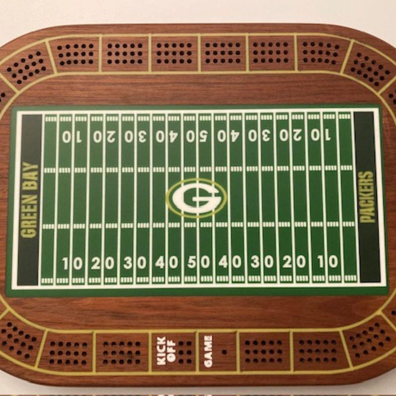 Green Bay Packers Cribbage Board - Etsy