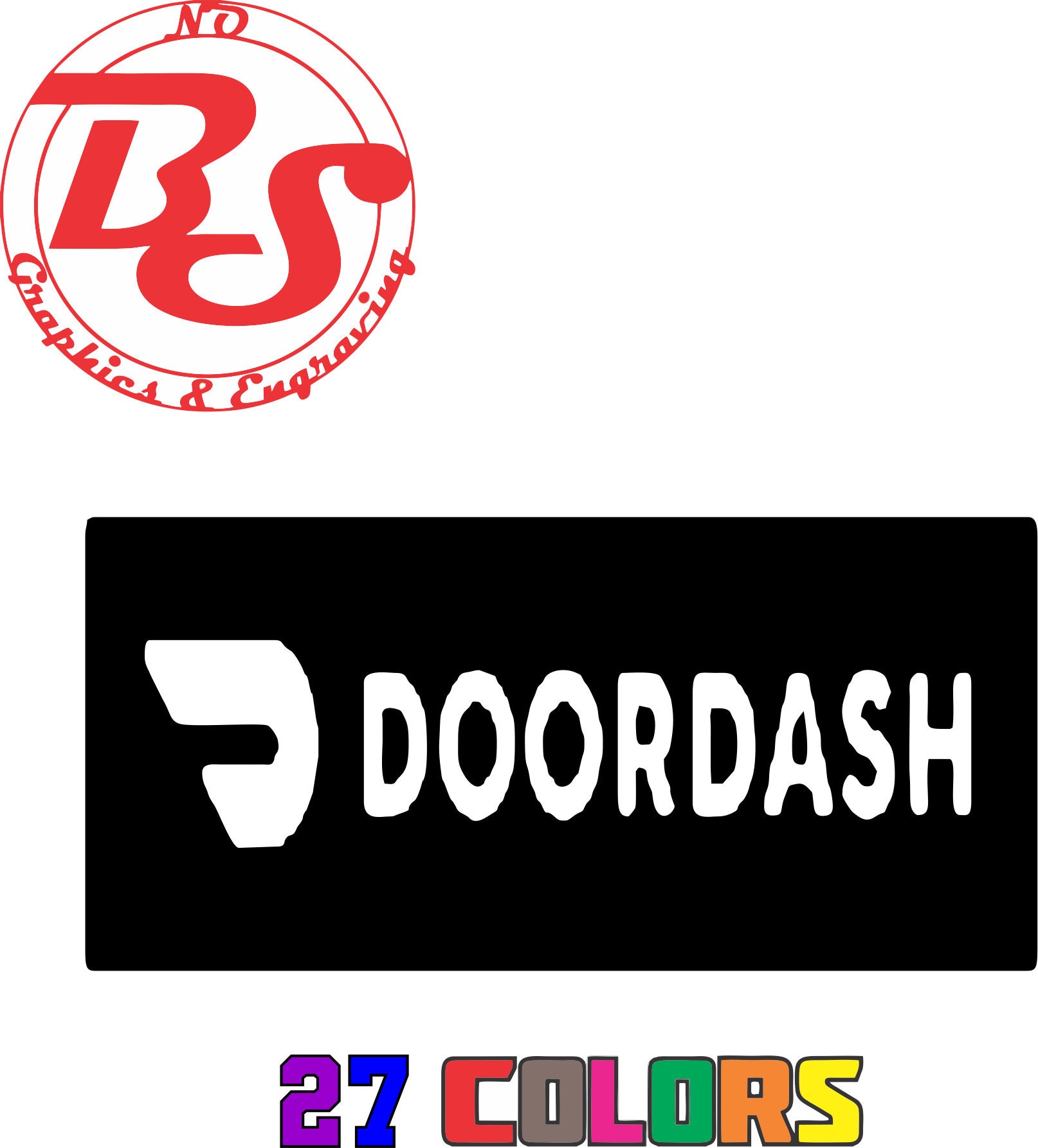 Doordash Decal 6" - Food Delivery Driver Vinyl Sticker - Etsy