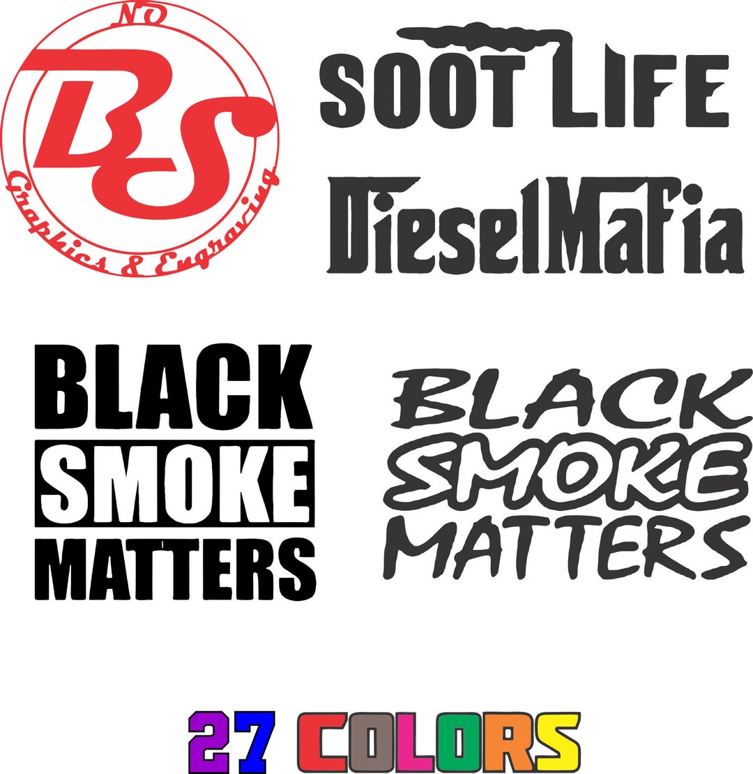 Diesel Black Smoke Matters Vinyl Decal Sticker 4-6 Inch - Etsy