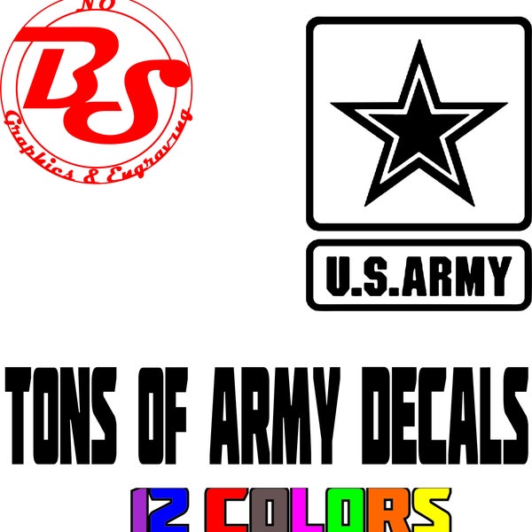 Army Veteran Window Decal - Etsy