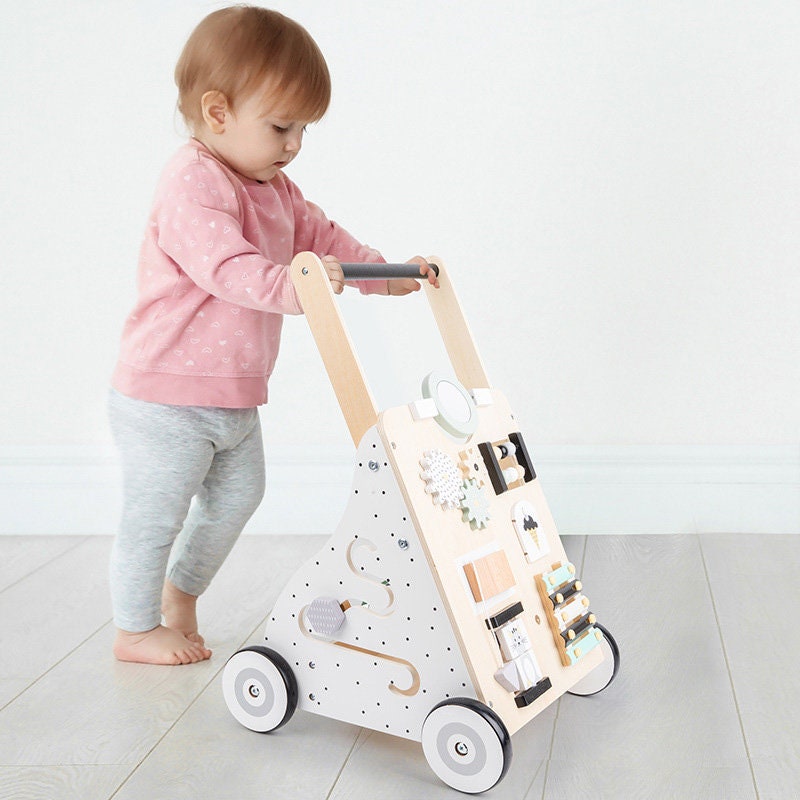 Kids Wooden Baby Push Walker Push and Pull Learning Walking - Etsy