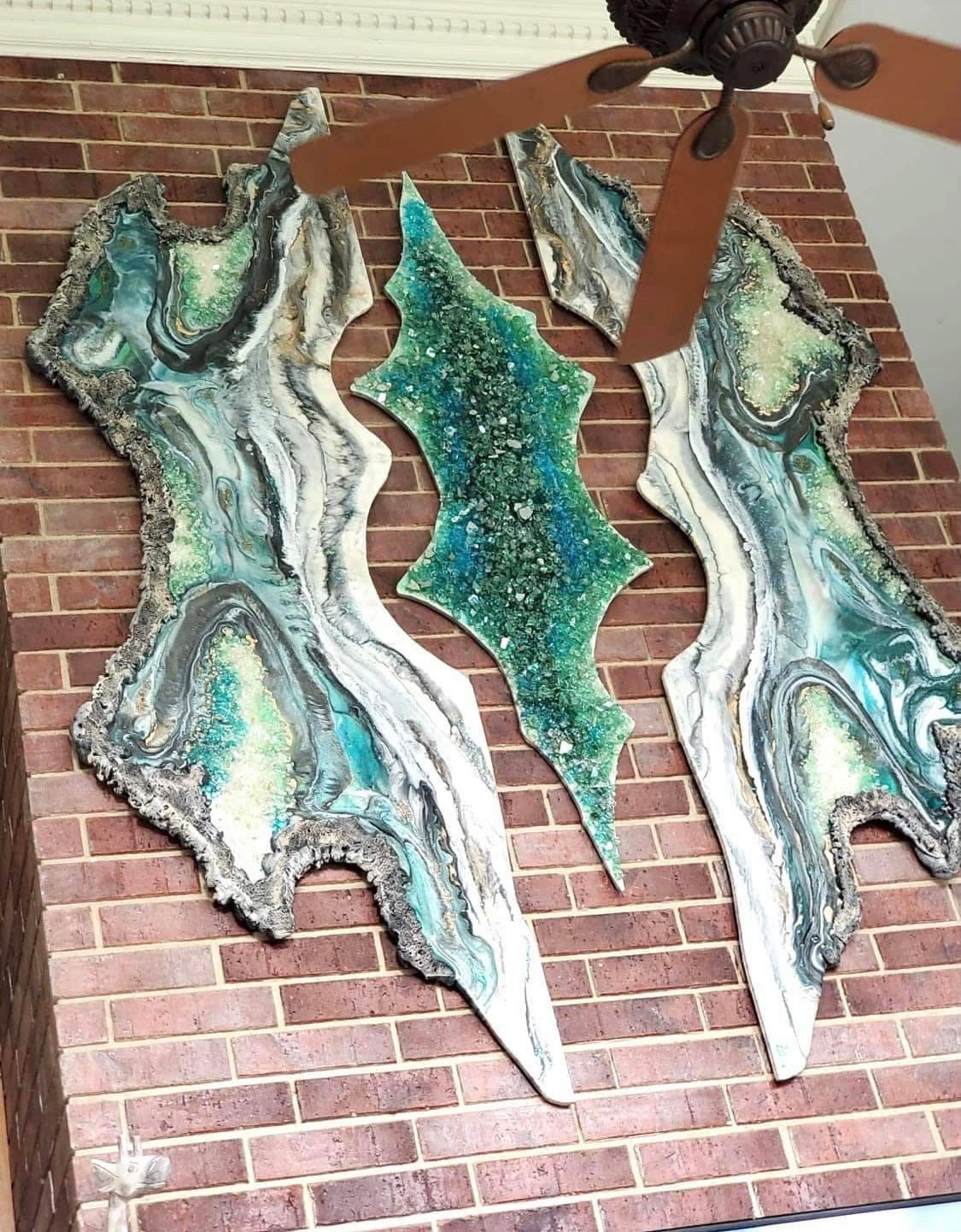 Geode Art, Wall Decor, Living Room Accents, Realistic Geode Art: Made ...