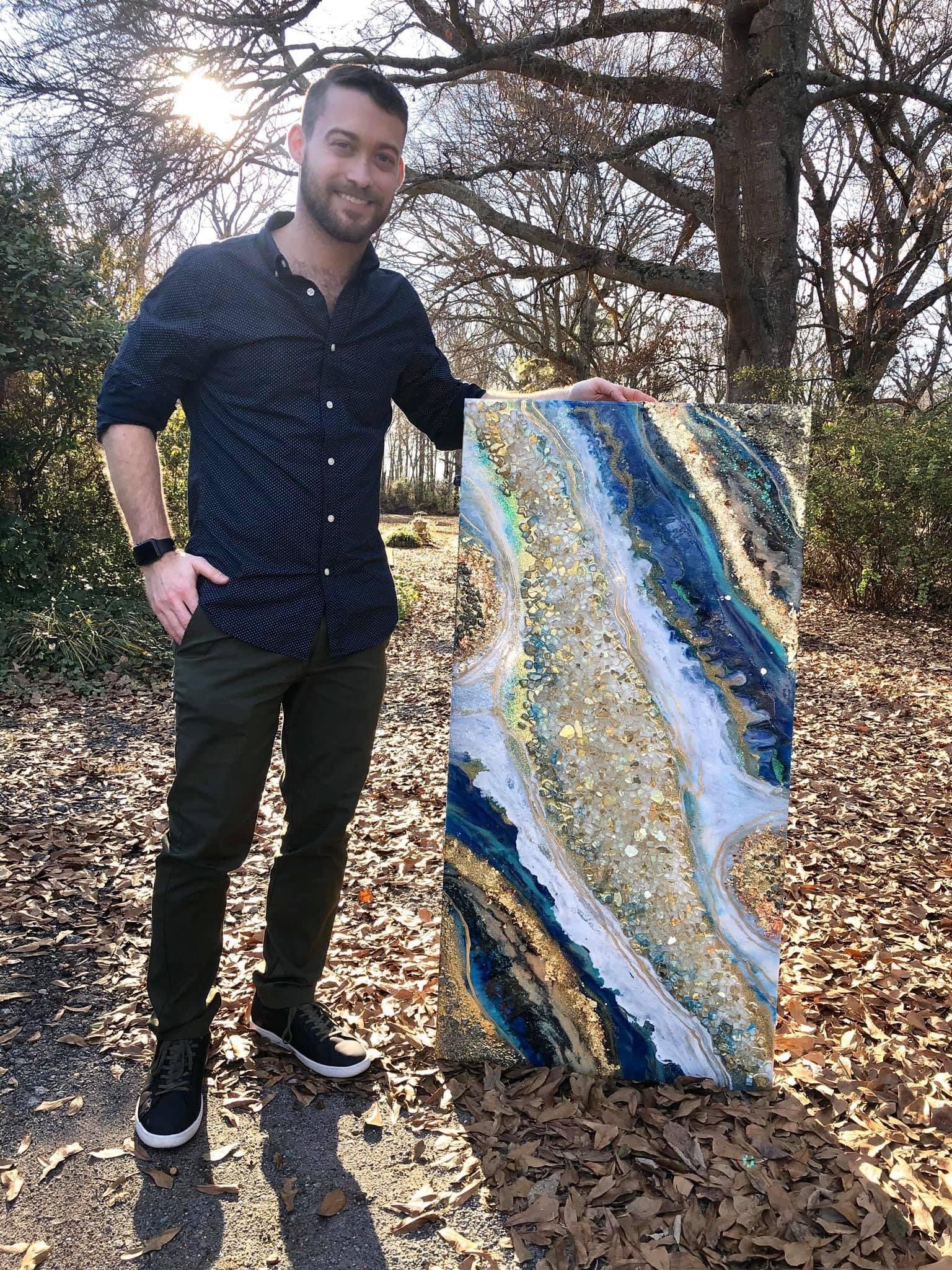 Crystal Geode Art, Wall Decor, Decorative Accents, Realistic Geode Art ...