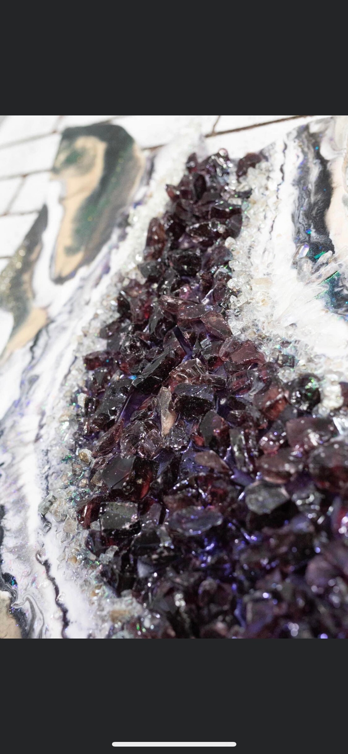 Resin Crystal Geode Art, Wall Decor, Decorative Accents, Realistic ...