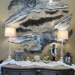 Geode Art, Wall Decor, Living Room Accents, Realistic Geode Art: Made ...
