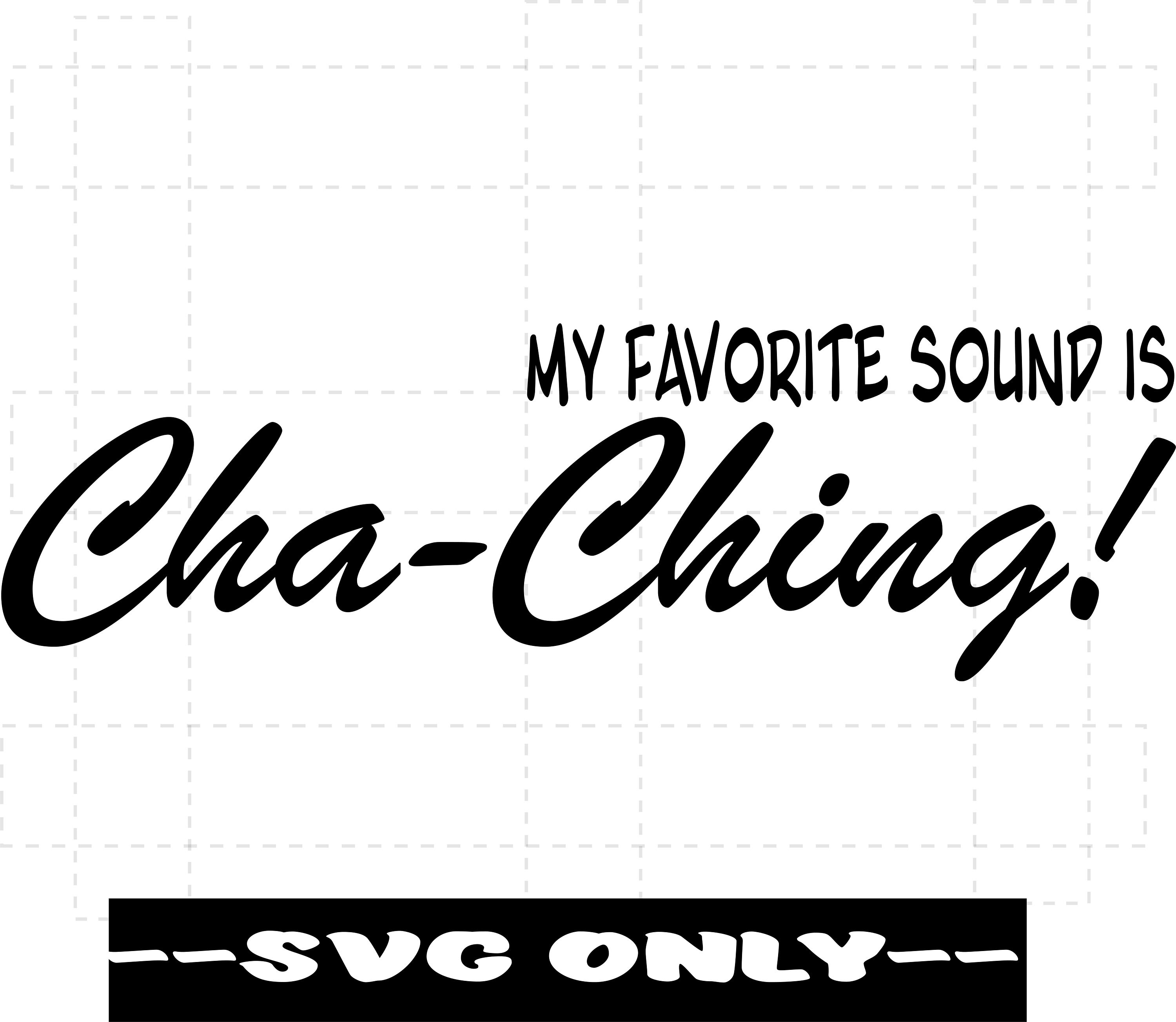 Cha-ching SVG DIGITAL DOWNLOAD - Etsy