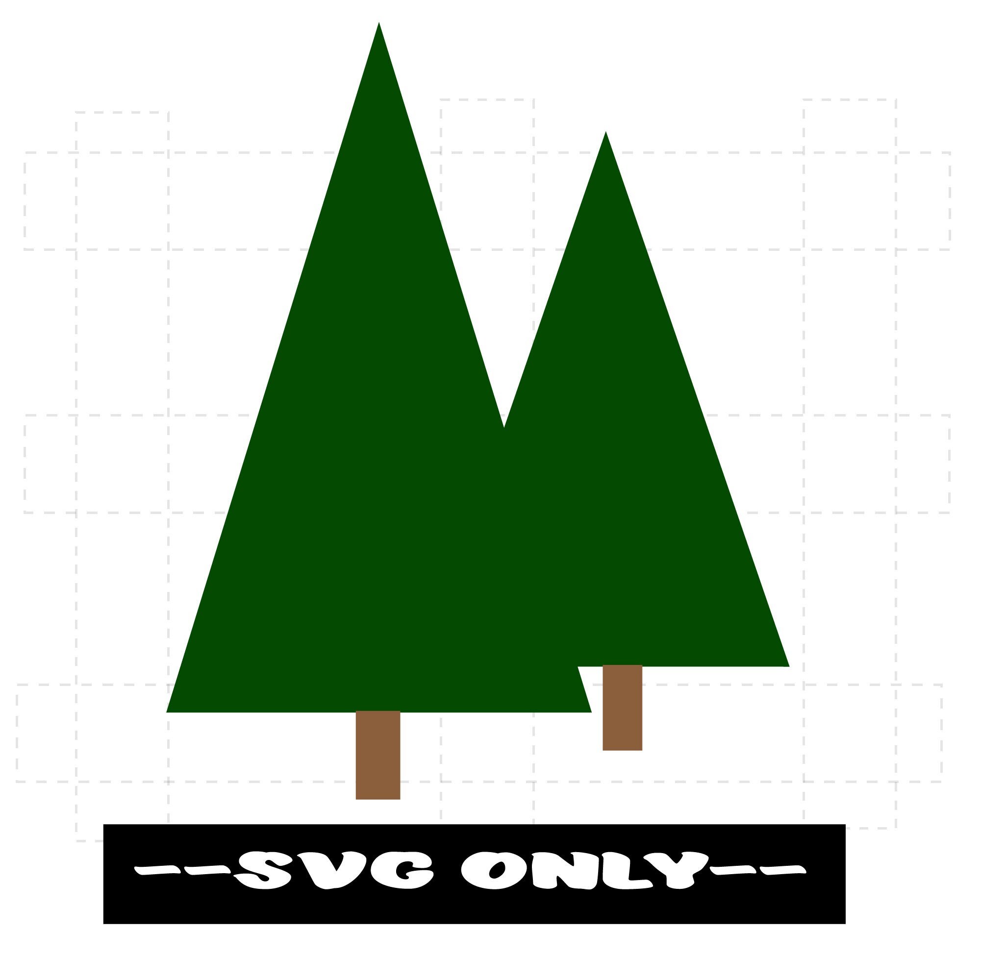 Two Trees SVG DIGITAL DOWNLOAD - Etsy