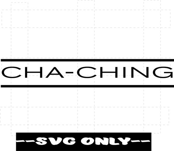 Cha Ching SVG DIGITAL DOWNLOAD - Etsy