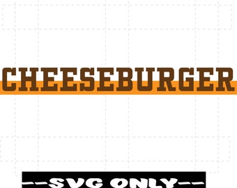 Cheeseburger SVG, Delicious Food Clipart, Cutting File, Cricut SVG ...