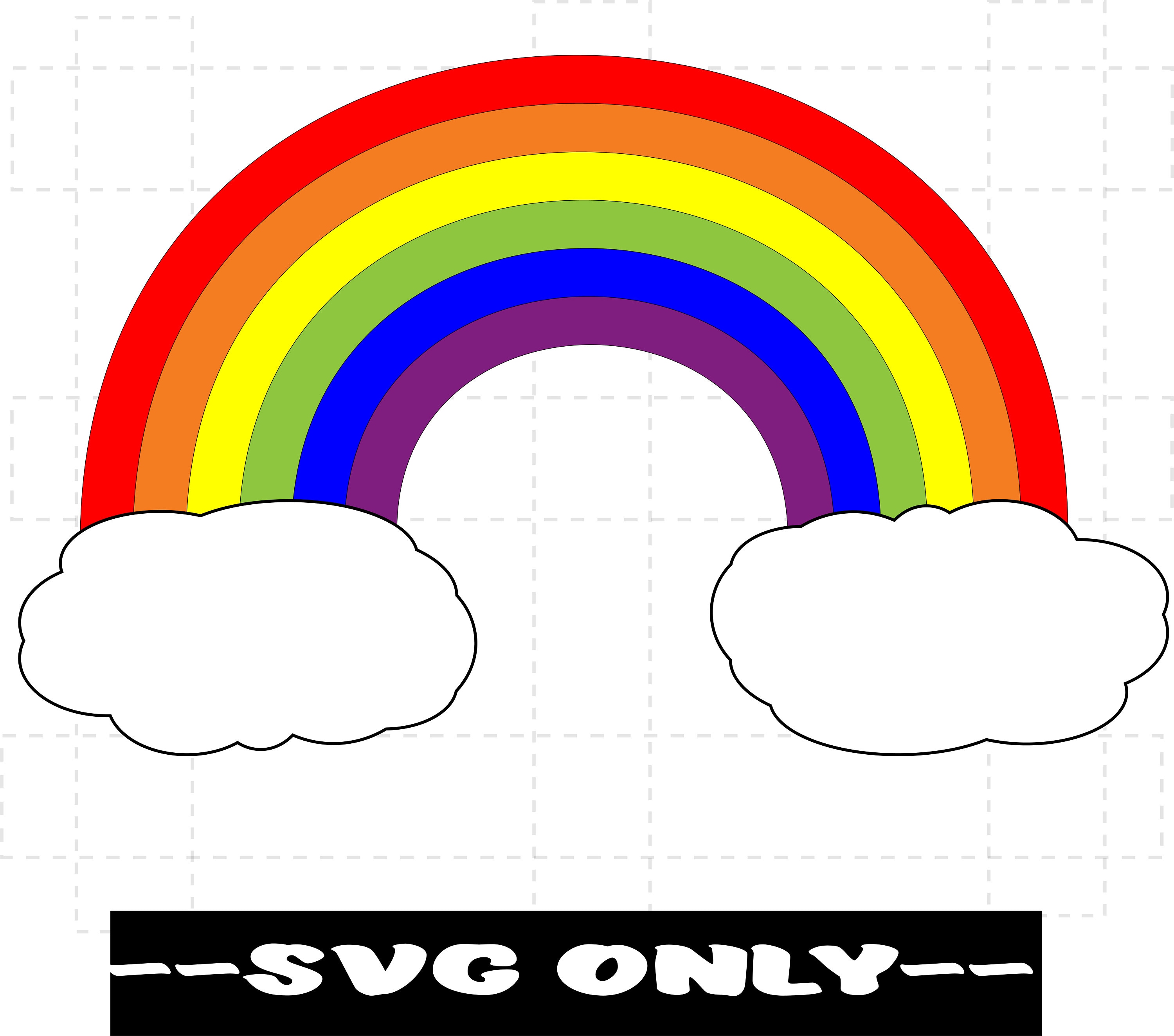 Rainbow SVG DIGITAL DOWNLOAD - Etsy