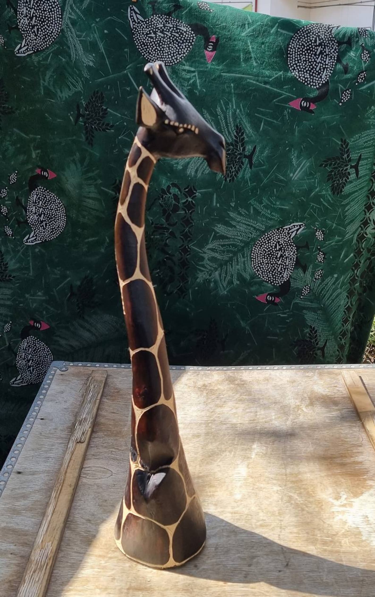 Giraffe Handmade Gift Eclectic Home Decor Wood Figurines & - Etsy