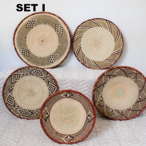 Basket Wall Decor, Binga Basket, Wall Basket Set, Boho Basket Wall ...