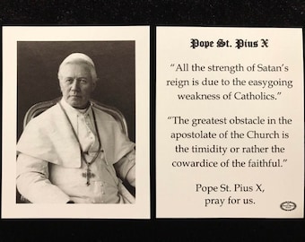 St Pius X Statue | Etsy