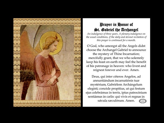Archangel Gabriel Prayer
