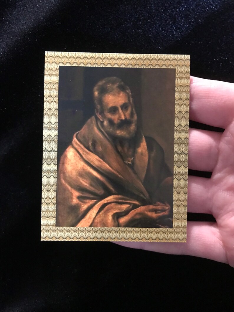 St. Saint Peter the Apostle Small Prayer Holy Card - Etsy