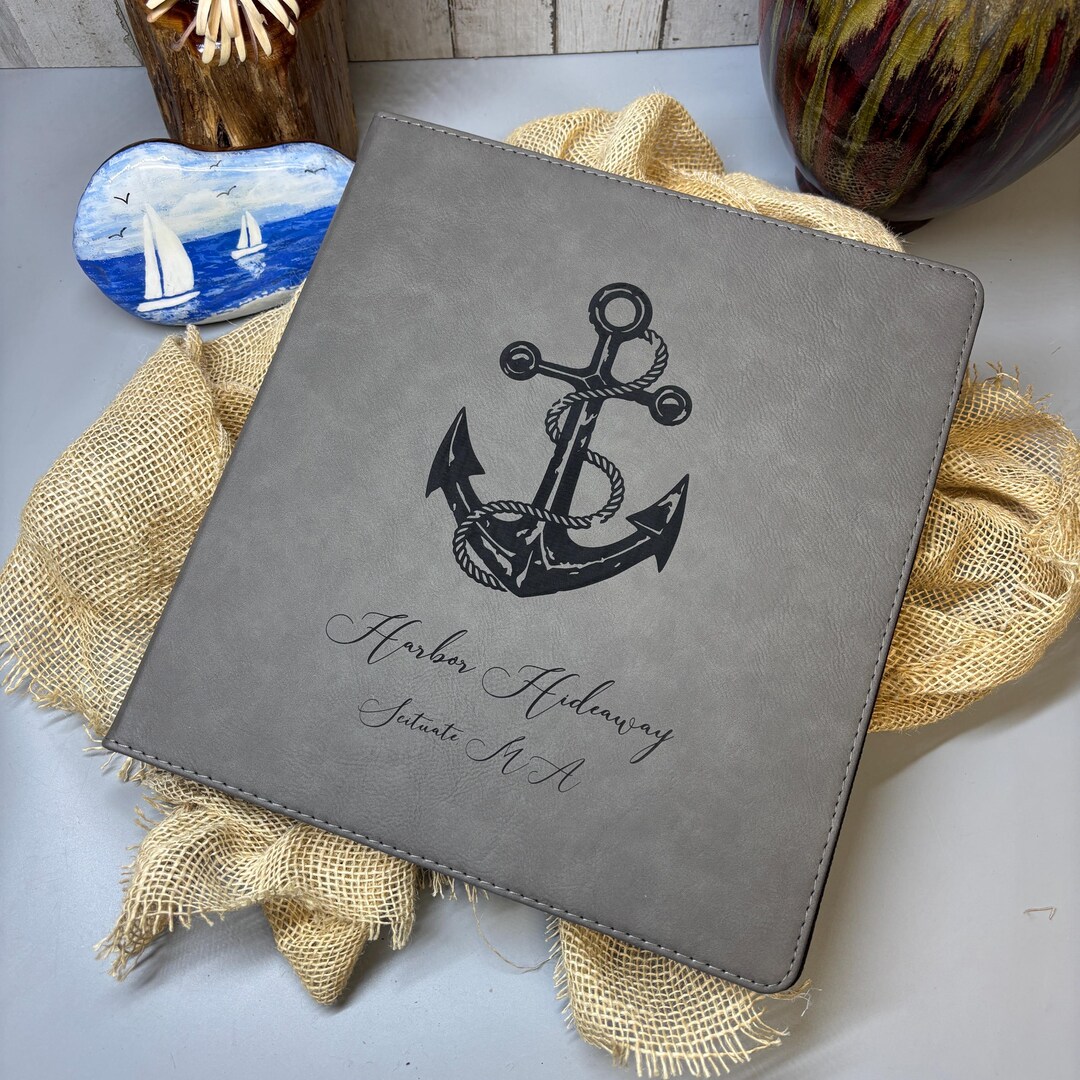 Personalized Leatherette 3-ring Binder: Engraved Guest Book, Planner - Etsy