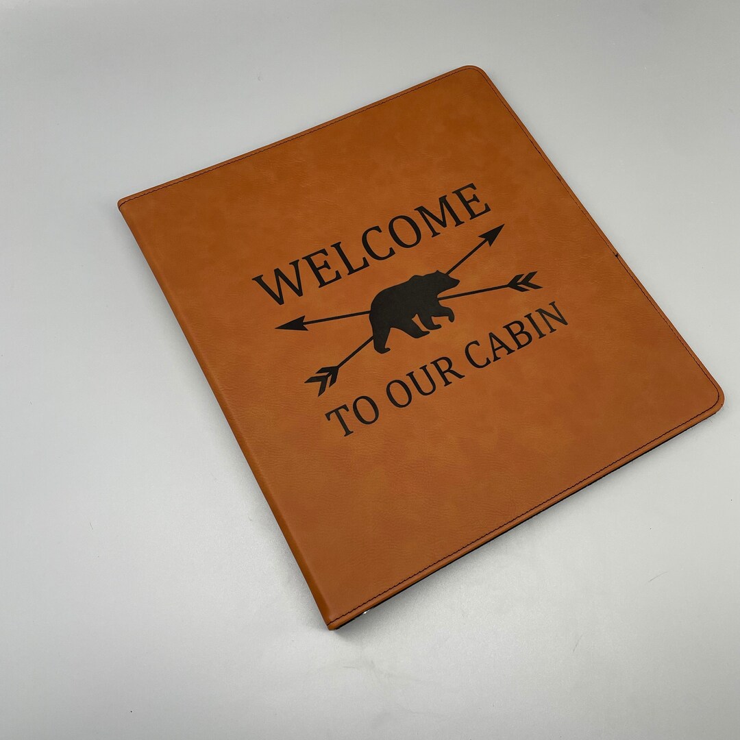 Personalized Binder,3 Ring Binder, Custom Binder, Guest Book, Air Bnb ...