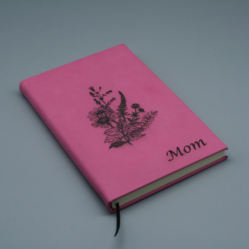 Journal Monogrammed Notebook Personalized Leatherette - Etsy