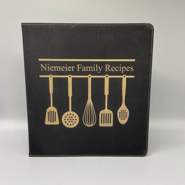 Recipe Book Binder - Etsy