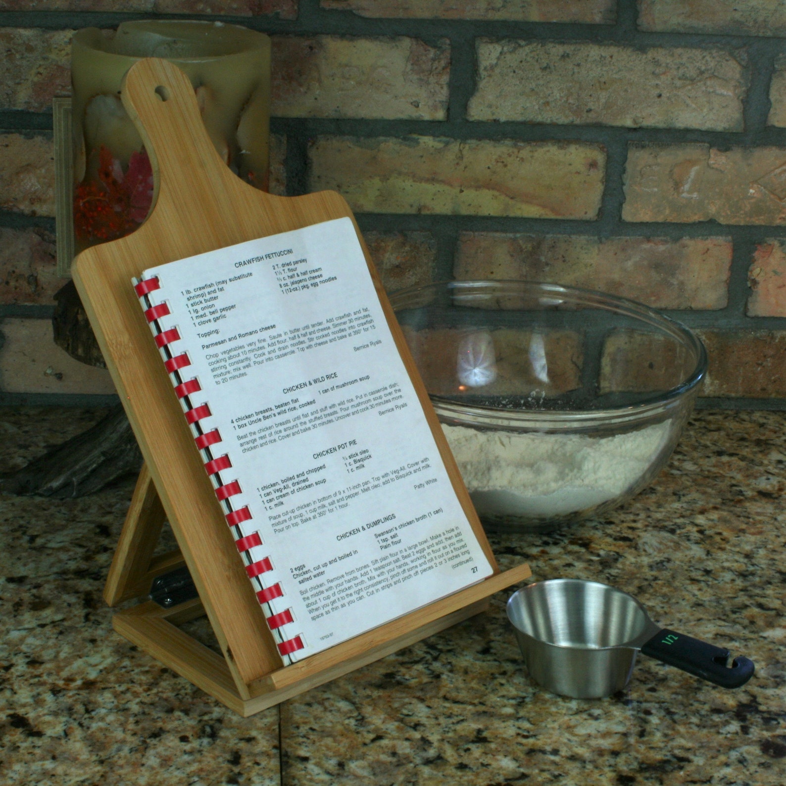 Personalized Chef's Easel - Bamboo - Recipe - Tablet - Cooking ...