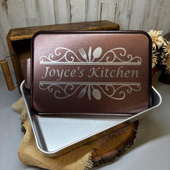 Personalized cake pans store