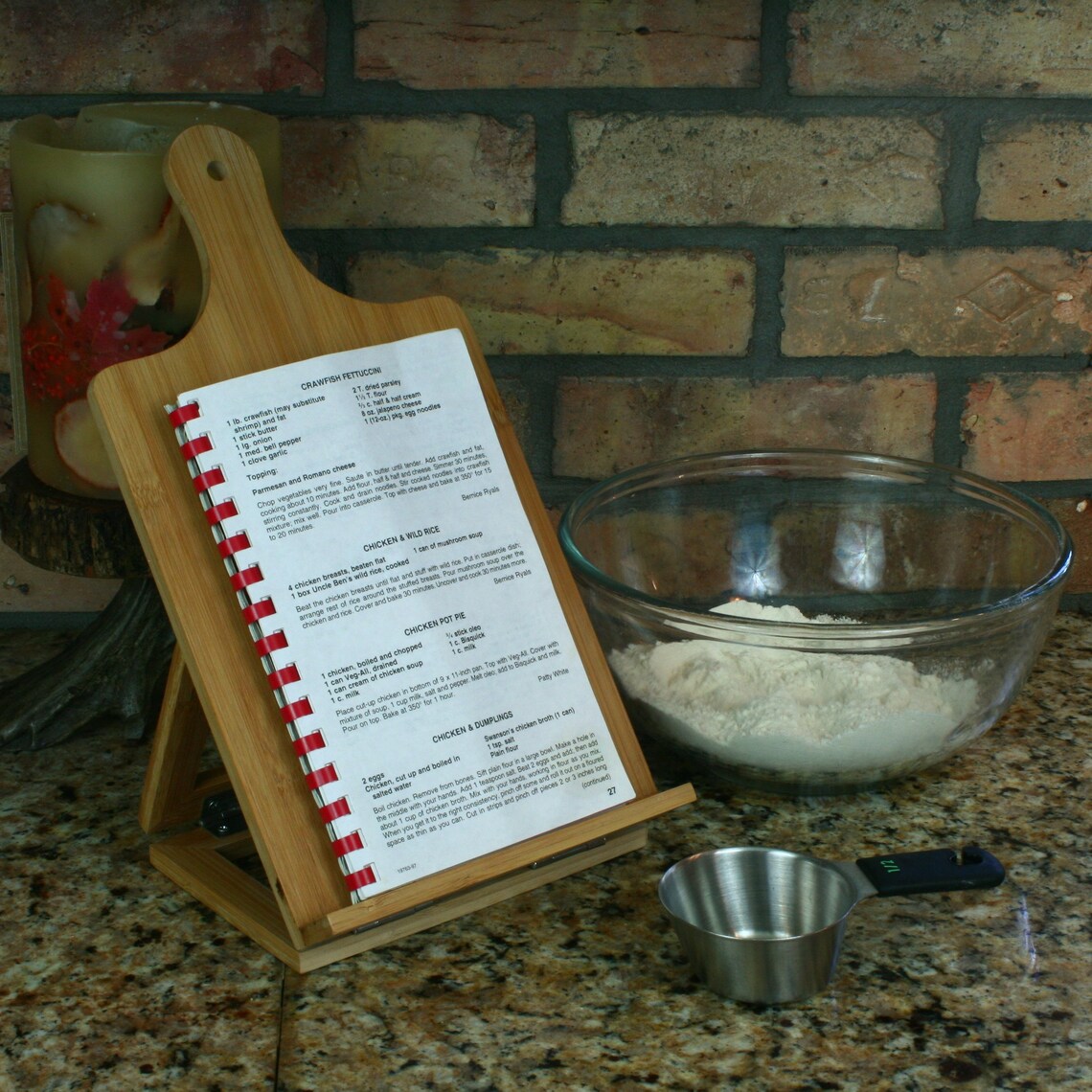 Personalized Chef's Easel - Bamboo - Recipe - Tablet - Cooking ...