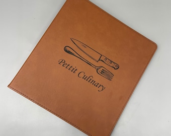 Personalized 2 Recipe Binder,3 Ring Binder, Custom Binder, Cooking Book ...