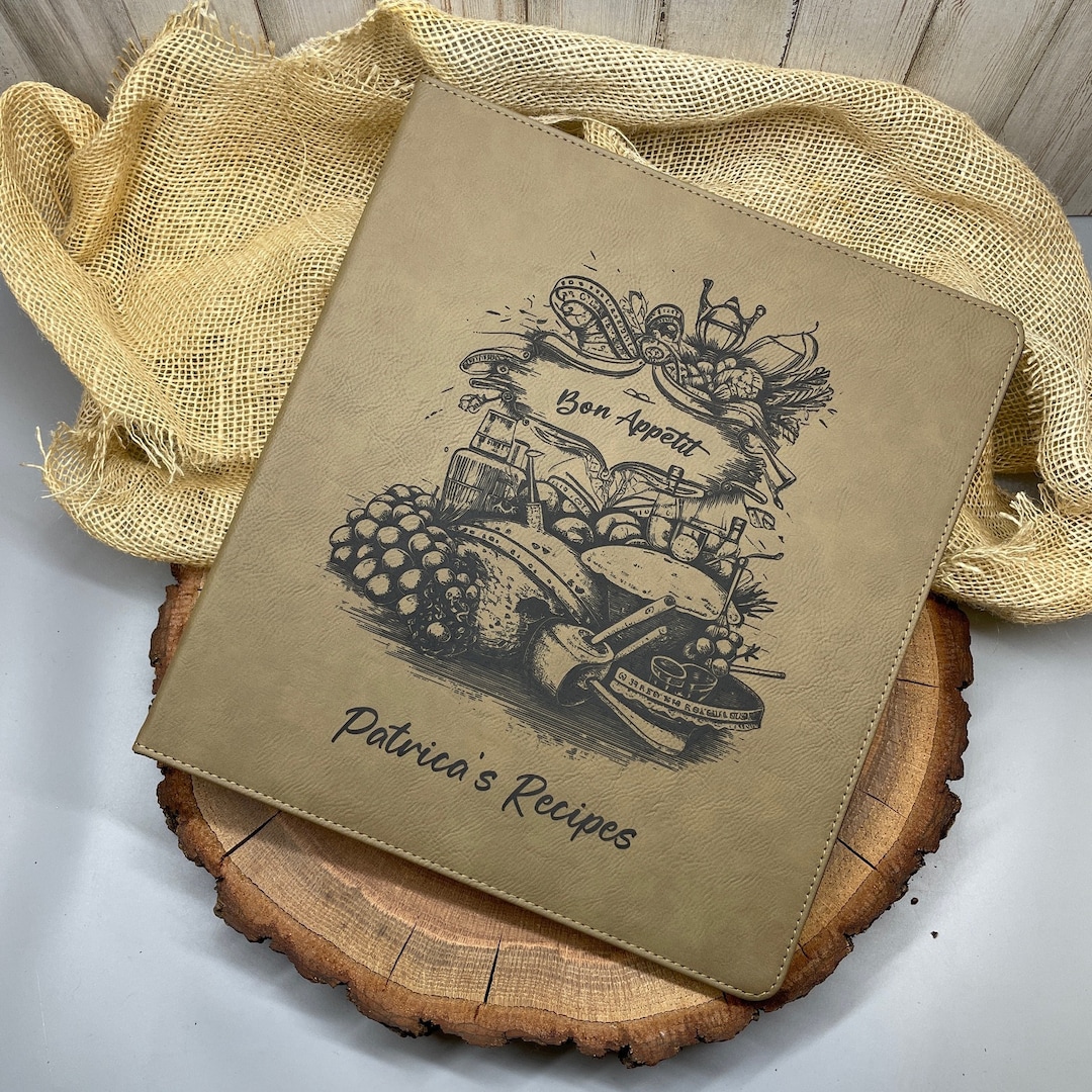 Personalized Recipe Binder,1" 3 Ring Binder, Custom Binder, Cooking ...