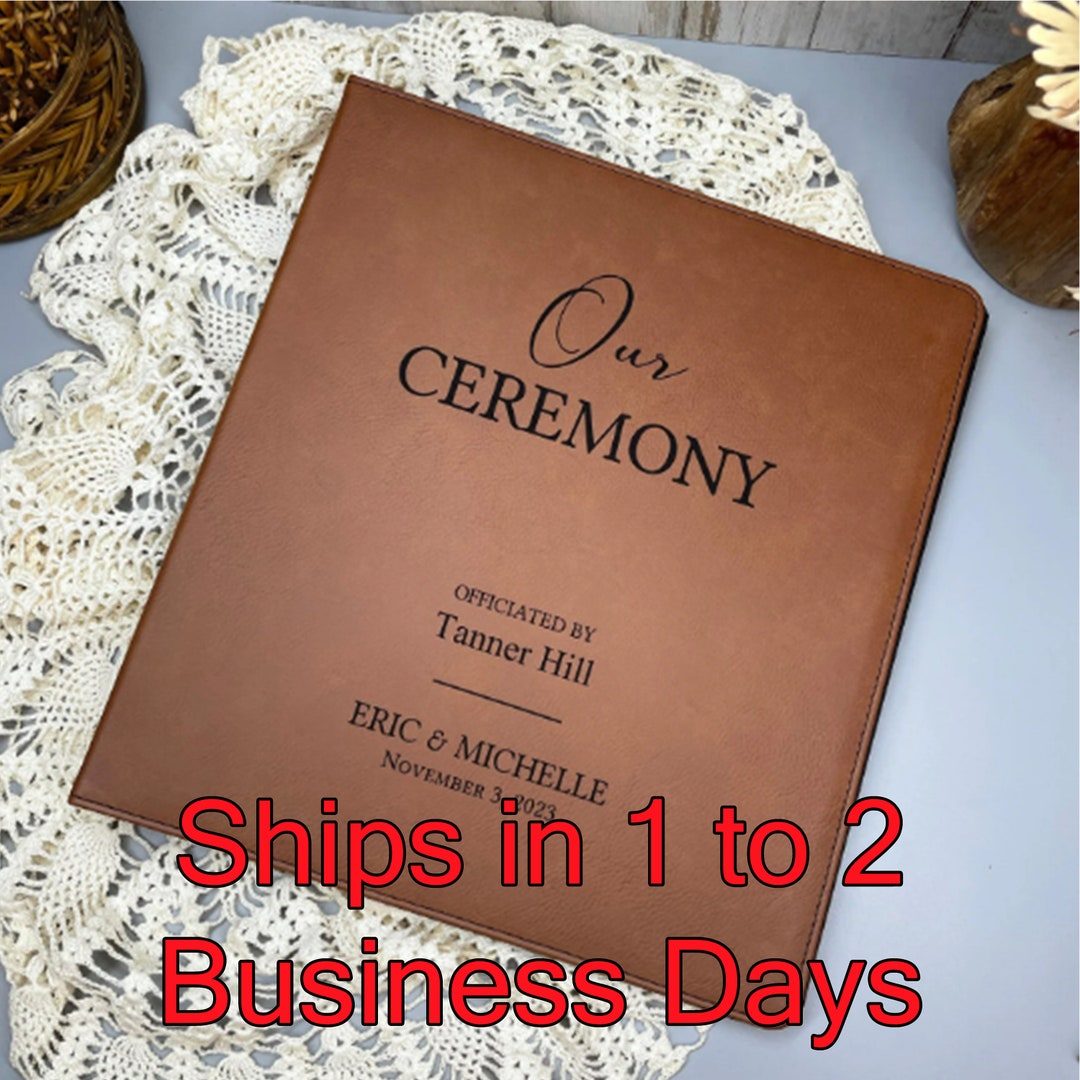 Personalized Leatherette Wedding Binder: 3-ring Ceremony Planner - Etsy