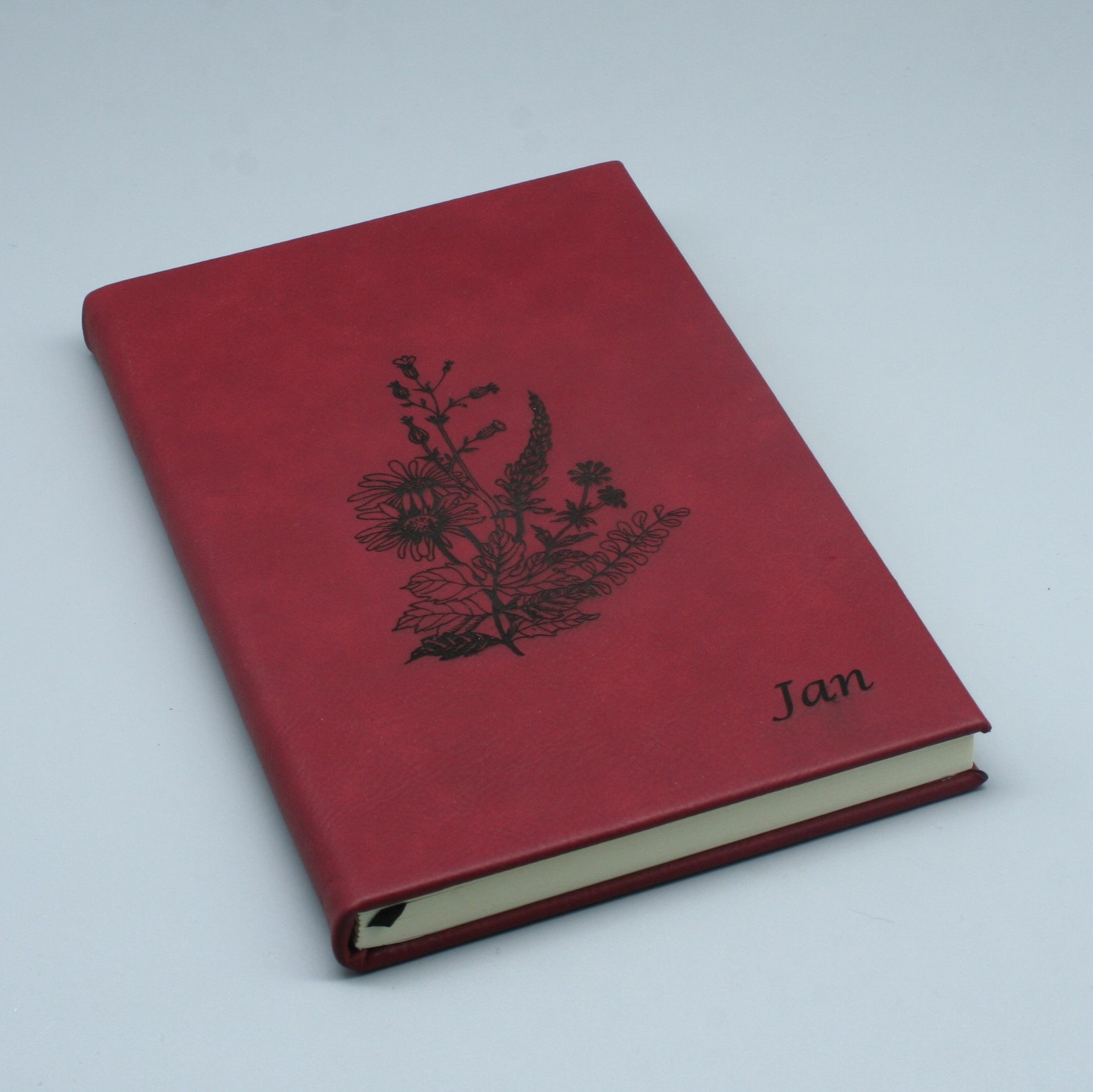 Journal Monogrammed Notebook Personalized Leatherette - Etsy