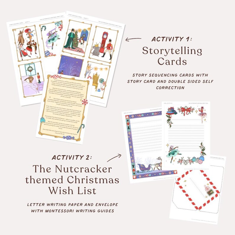 Montessori Inspired Nutcracker Christmas Craft Pack | 12 Activities ...
