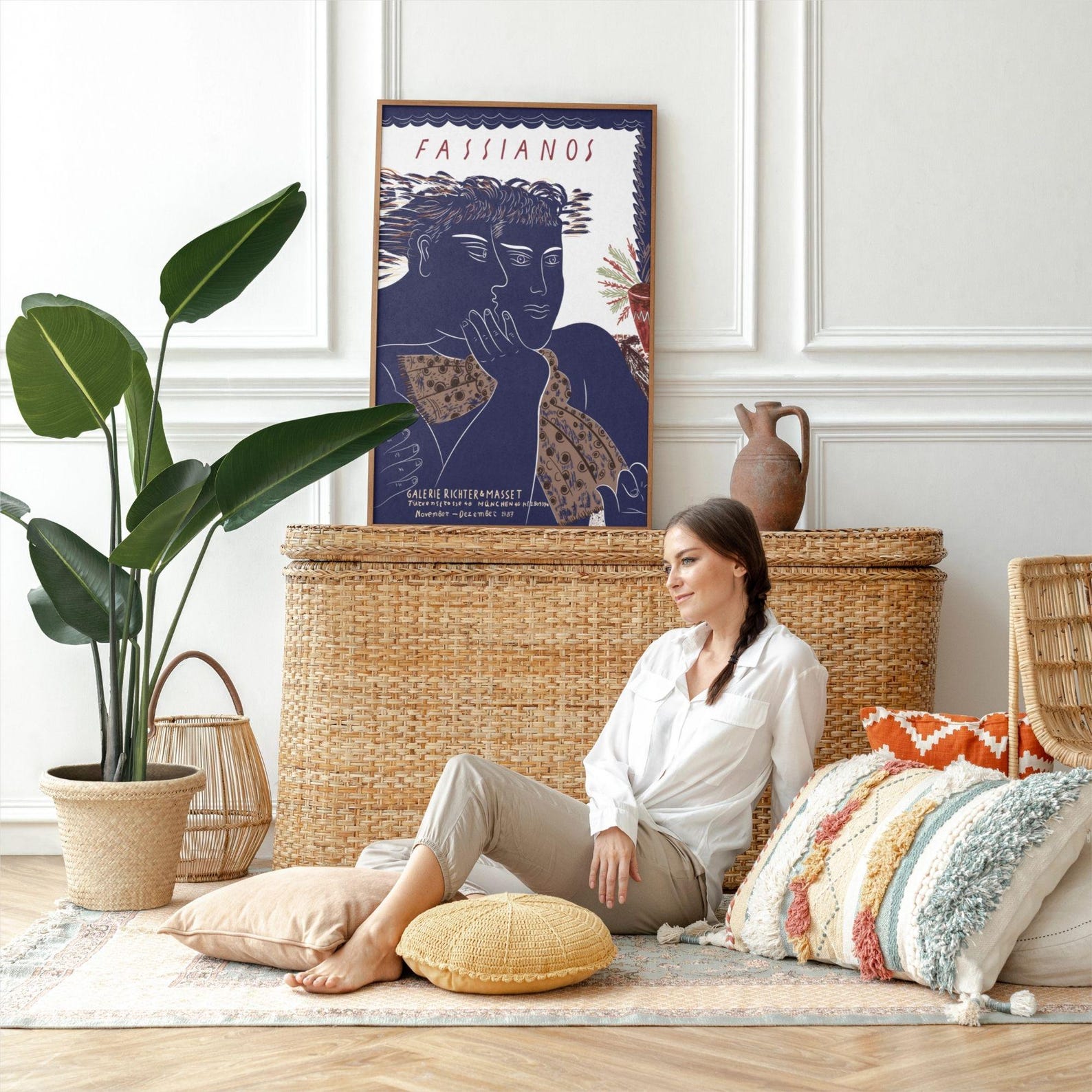 Alekos Fassianos Exhibition Poster - Galerie Richter & Masset Munich ...