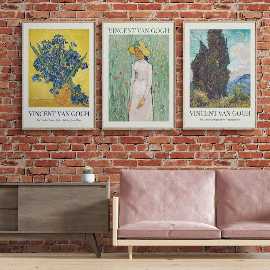 Vincent Van Gogh Post-impressionist Set: 3 Masterpiece Prints | Famous ...