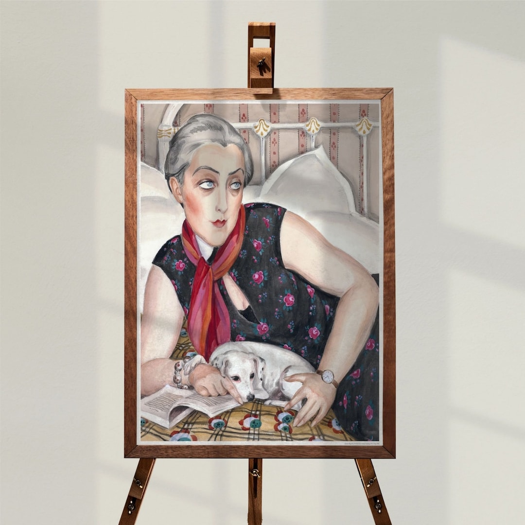 Gerda Wegener: Woman With Her Dog | Art Nouveau Danish Style | Gender ...